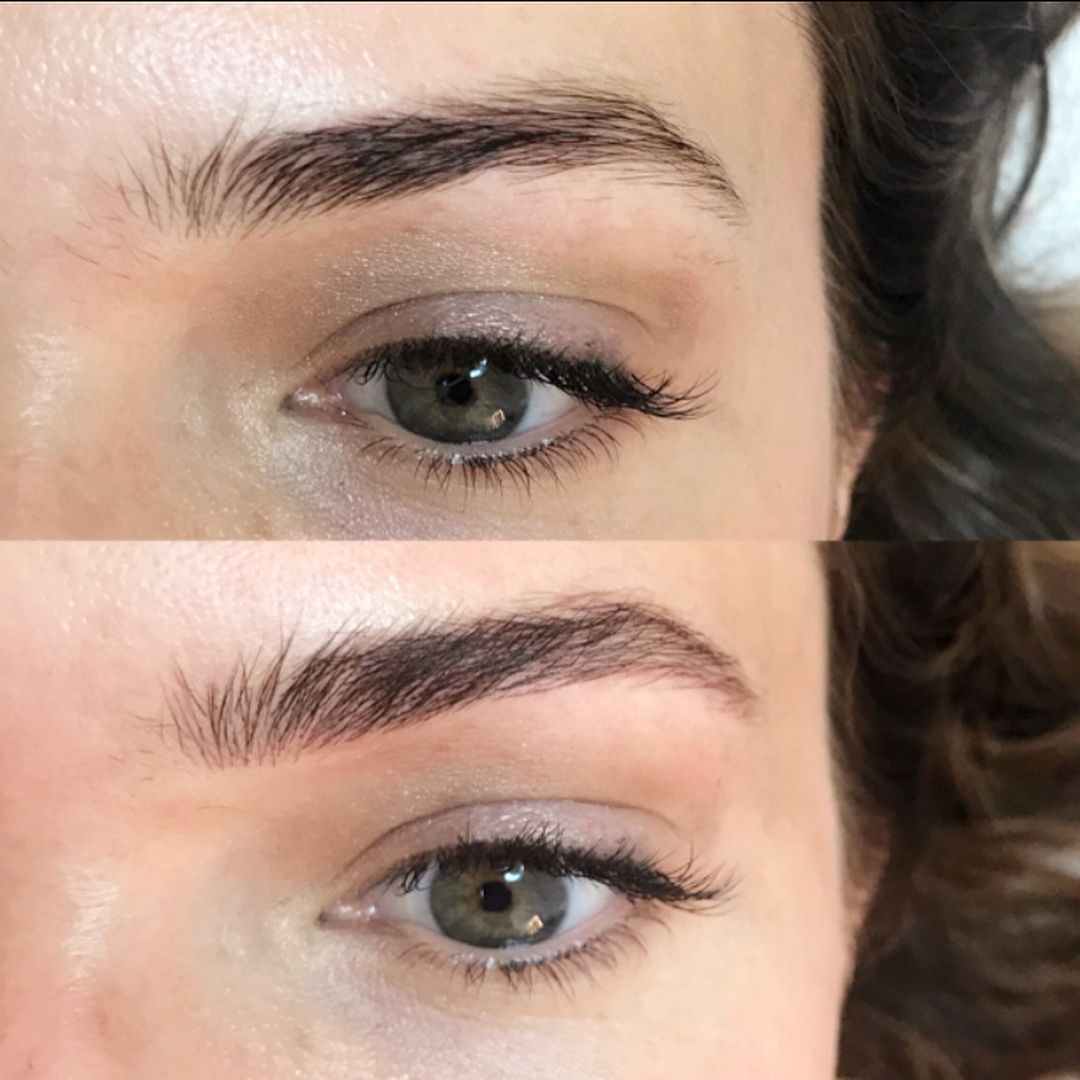 Celebrities with Microblading vs. Your No-Makeup Look